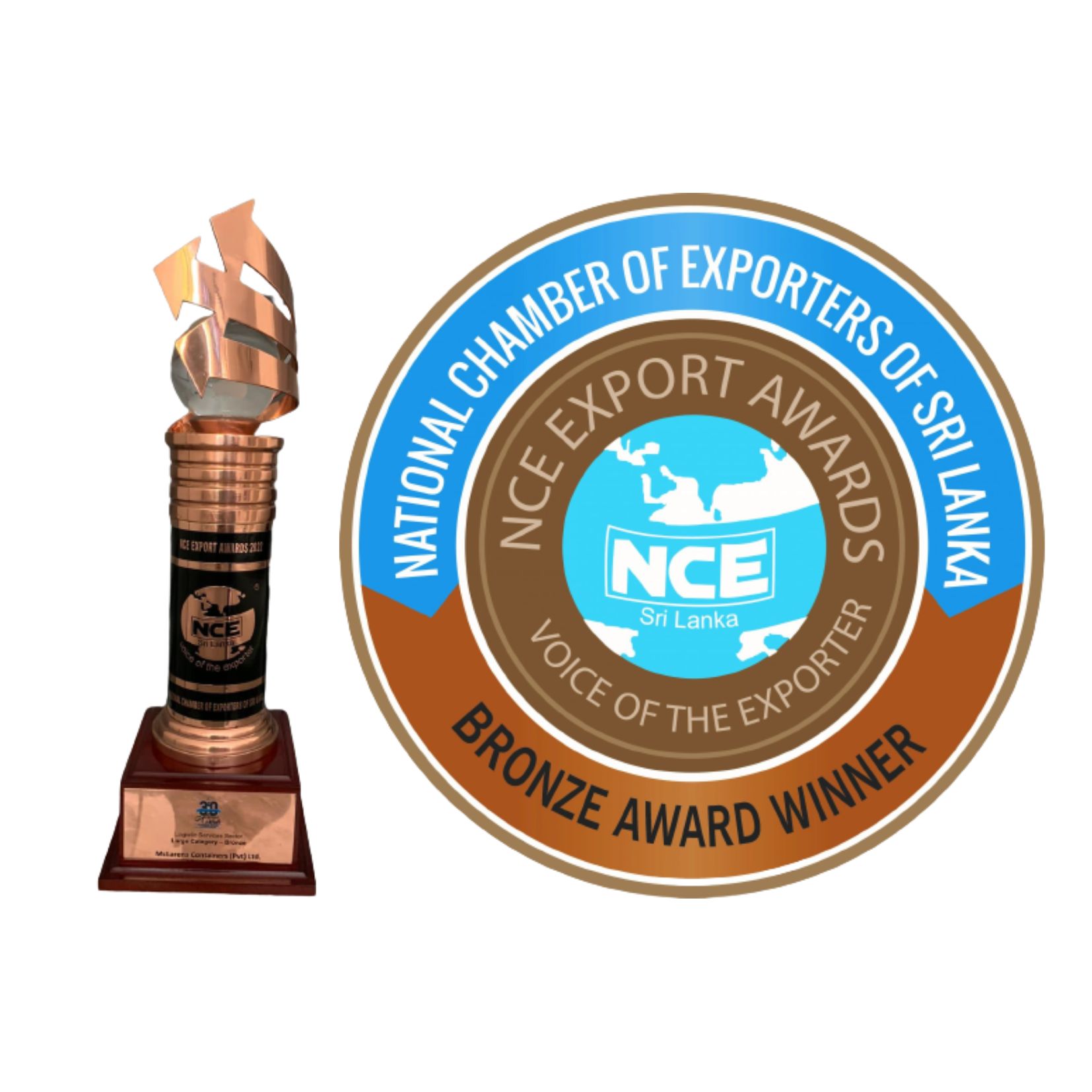 NCE Export Award 2022 - Large Category Bronze Award - McLARENS CONTAINERS (PVT) LTD
